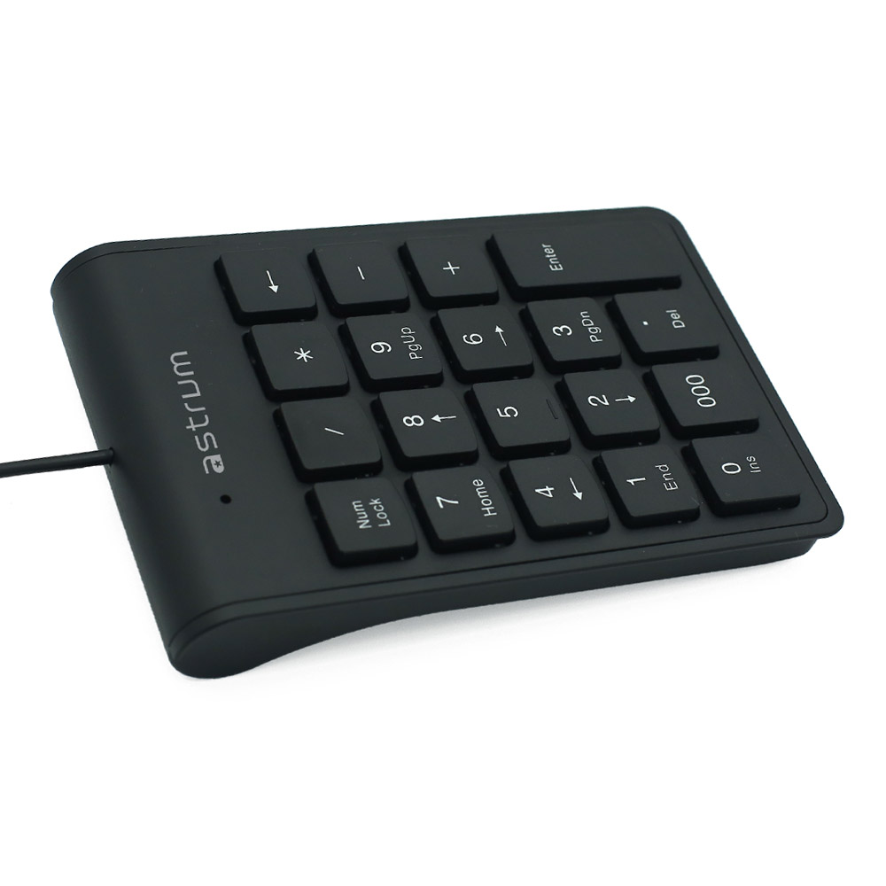 Astrum KB010 Slim USB Numeric Keypad 1.2mm 10M 24m | www.quickstore.co.za